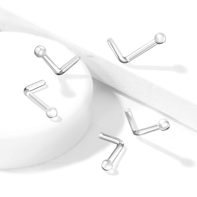 Nose Ring Jewellery. Implant Grade Nostril Piercings in Gold or Steel ...