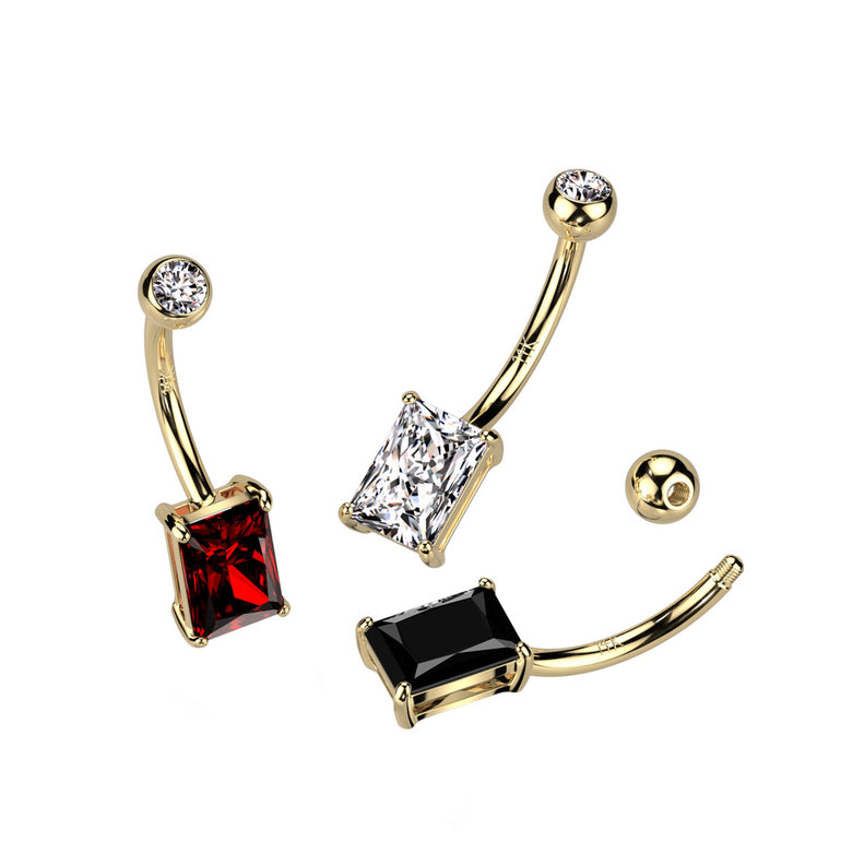 Gold Belly Bars Australia. White, Yellow and Rose Gold Belly Rings ...