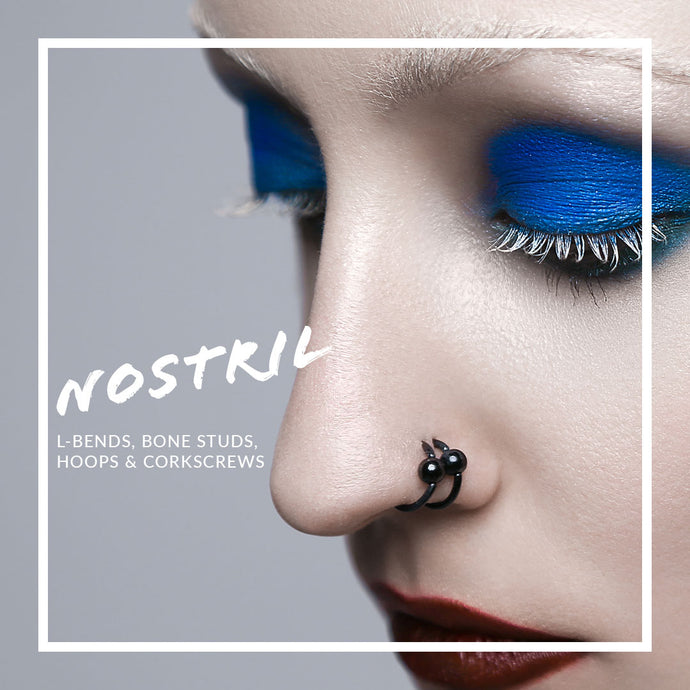 Nose Ring Jewellery. Implant Grade Nostril Piercings in Gold or Steel ...