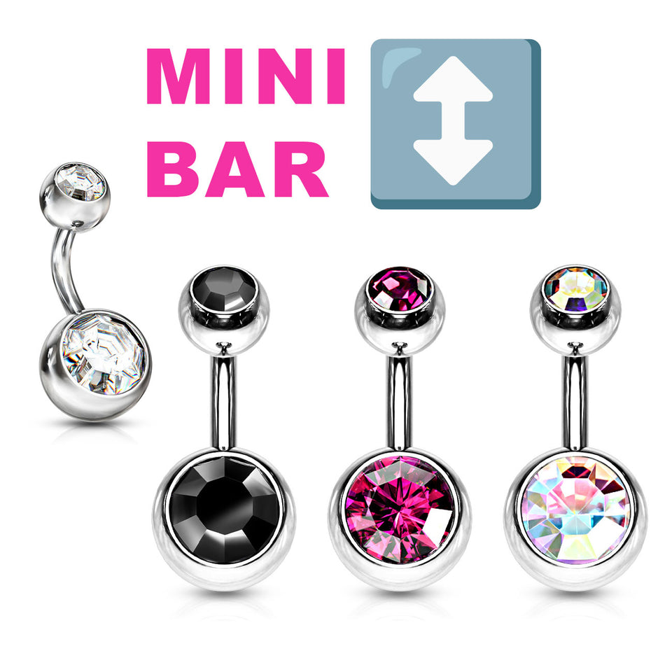 Small Mini Size Quality 316L Surgical Steel Bananabell Belly Ring – The ...