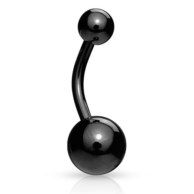 Standard 10mm, 14 gauge belly button rings with titanium plating. – The ...