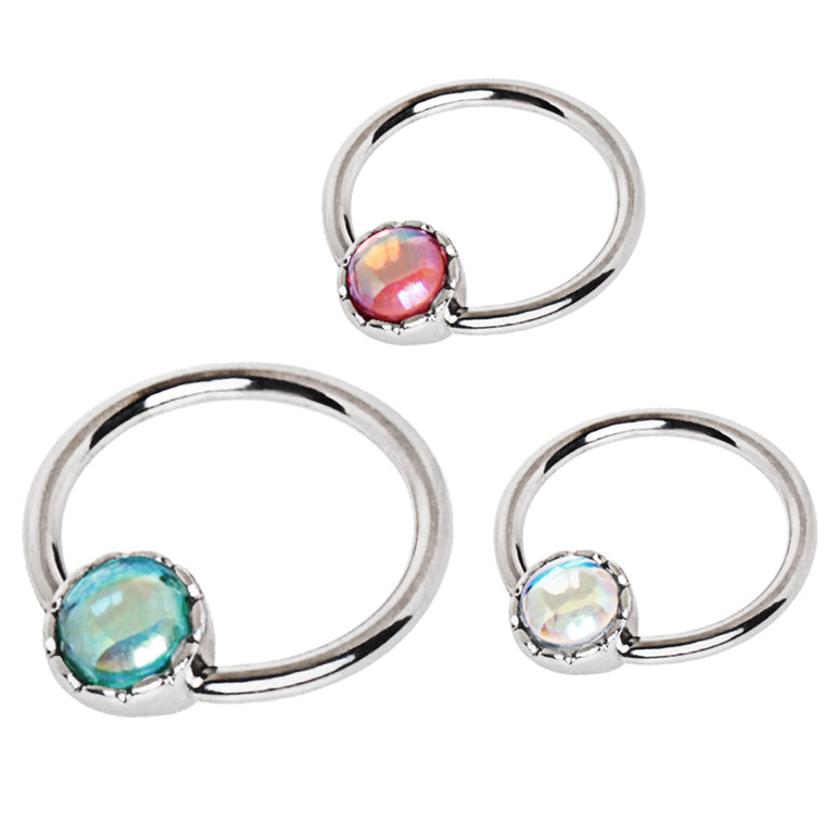 Captive Belly Rings for Navel Piercings. Captive Bead Belly Jewellery ...