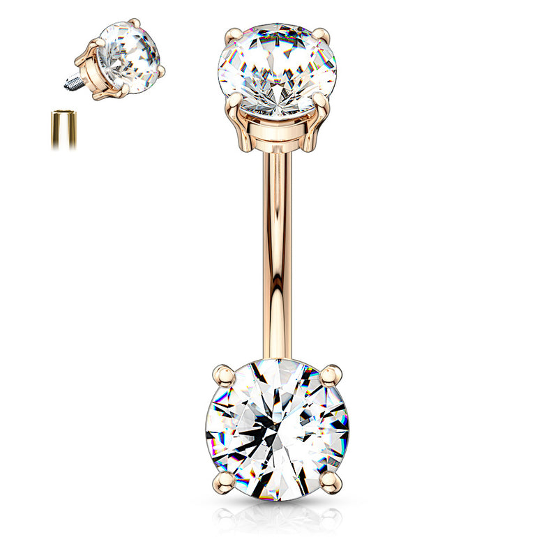 Internally Threaded Navel Jewellery – The Belly Ring Shop