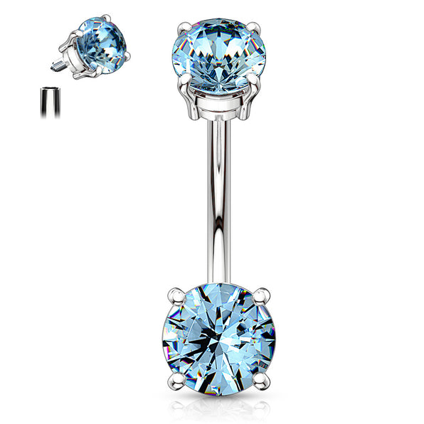 Belly Bar Basics for Navel Piercings. Quality 316L Steel Belly Rings ...