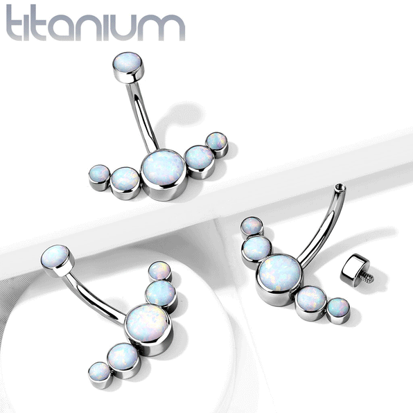 Solid Titanium Belly Rings. G23 Premium Grade Titanium Belly Jewellery ...