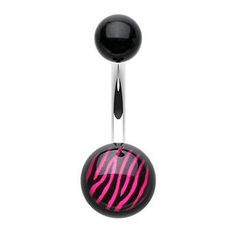 Logo and Motif Belly Bars. Funny, artistic large print belly rings ...