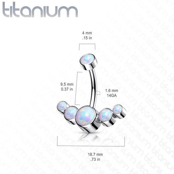 Solid Titanium Belly Rings. G23 Premium Grade Titanium Belly Jewellery ...