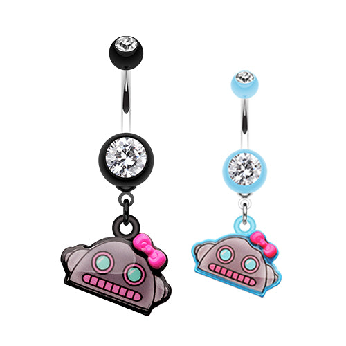 Super Cool Robot Belly Dangle – The Belly Ring Shop