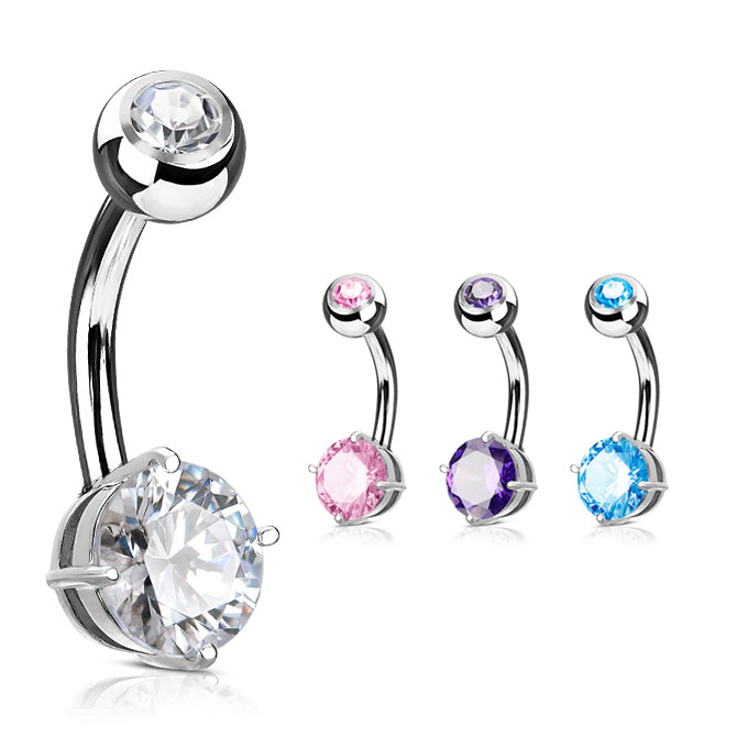 Belly Bar Basics for Navel Piercings. Quality 316L Steel Belly Rings ...