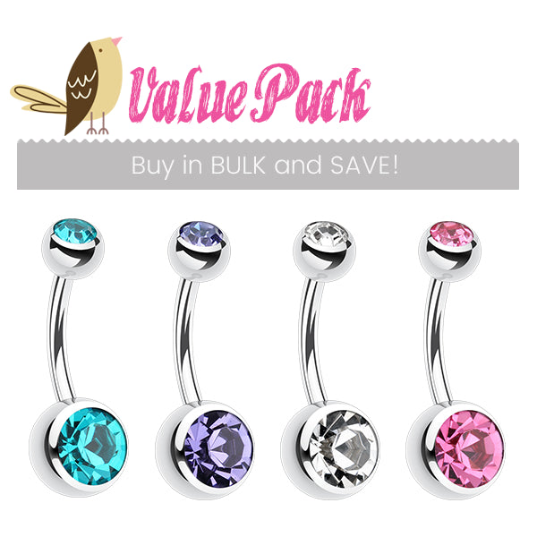 Belly Bar Basics for Navel Piercings. Comfortable Navel Jewellery ...